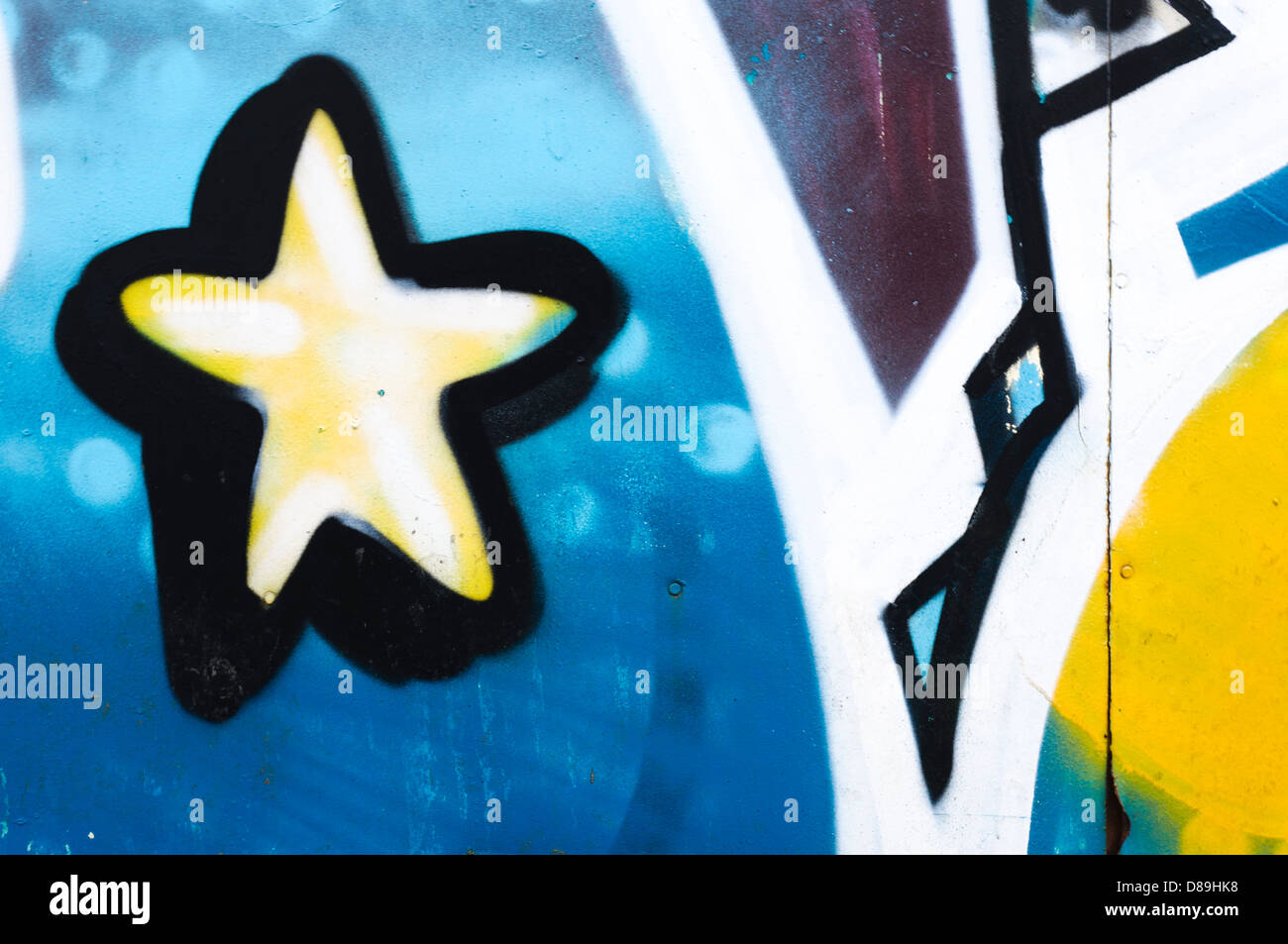 Graffiti star background Stock Photo - Alamy