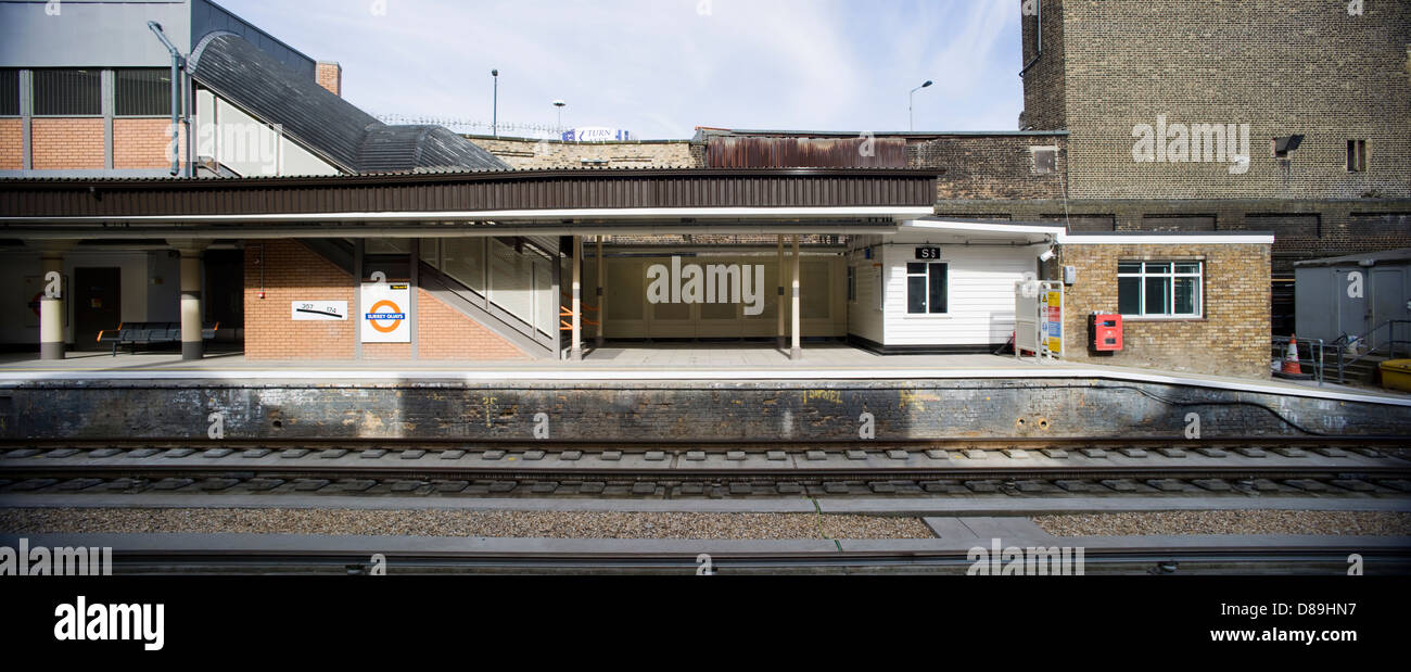 London Overground East London Railway Surrey Quays Station Stock Photo ...