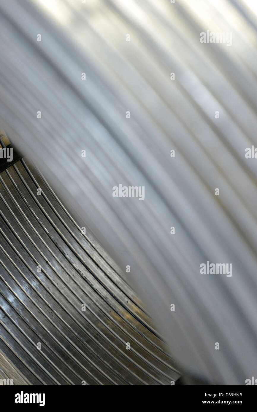 A coil or roll of industrial steel Stock Photo - Alamy