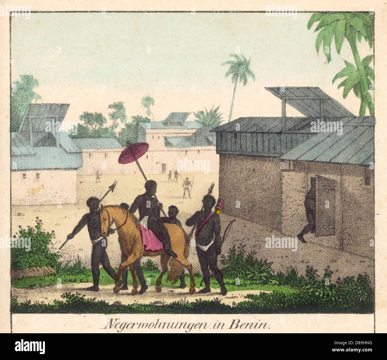 Benin Village Scene Stock Photo - Alamy