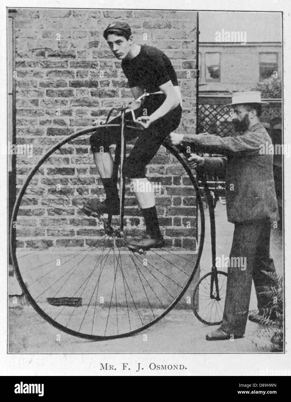 Racing Penny Farthing Black and White Stock Photos & Images - Alamy