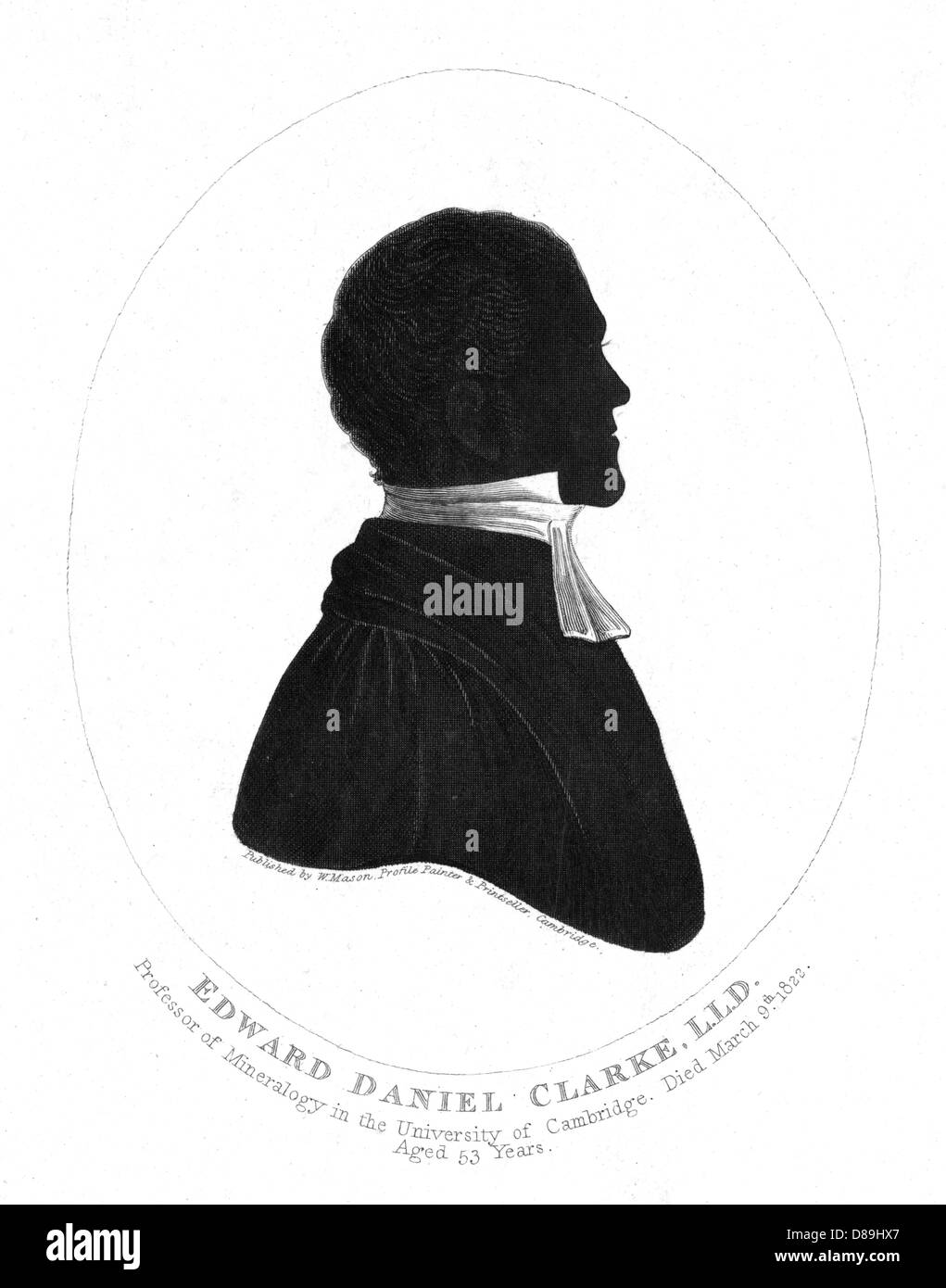 EDWARD D CLARKE SILHOUETTE Stock Photo - Alamy