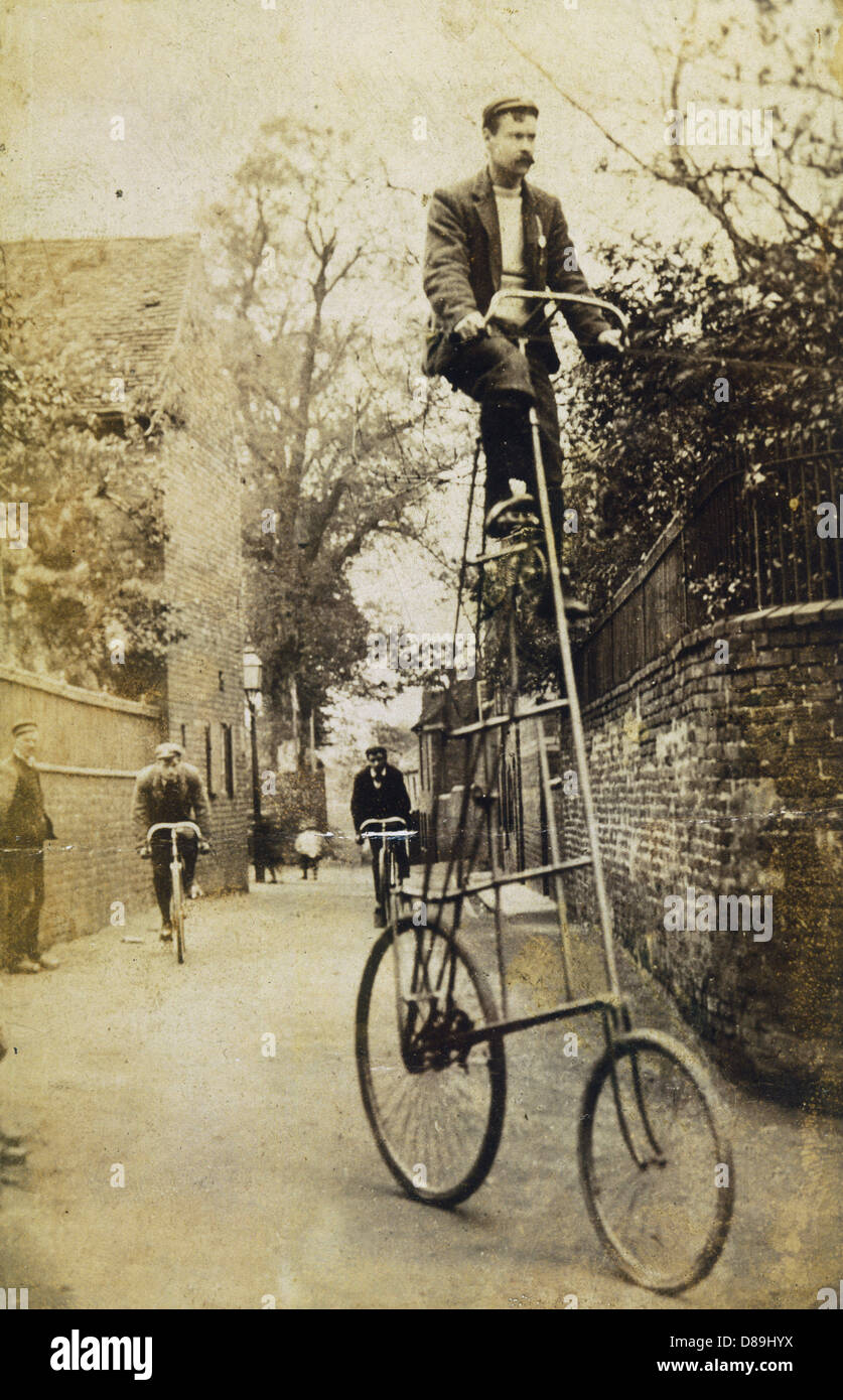 Very Elevated Bicycle Stock Photo - Alamy