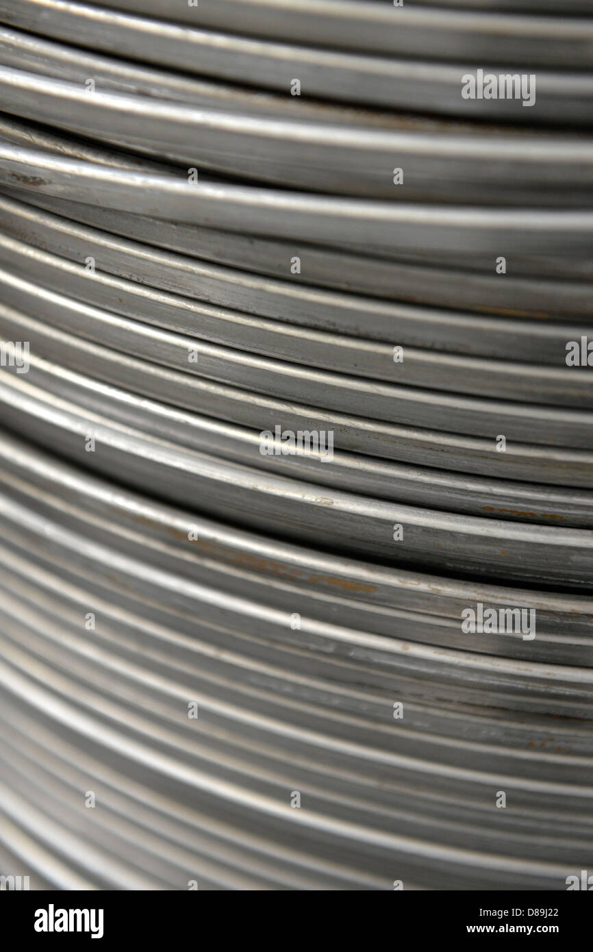 A coil or roll of industrial steel Stock Photo - Alamy