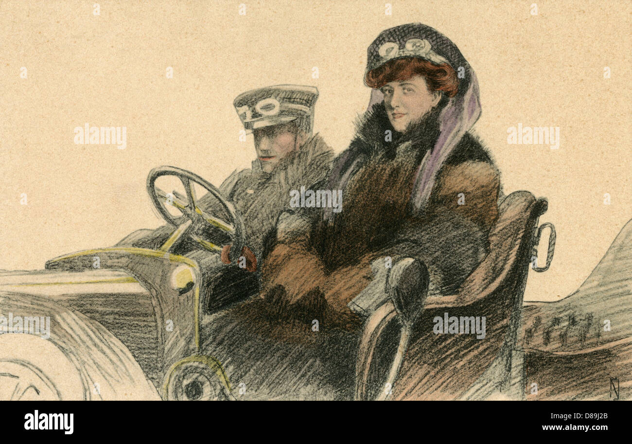 Two Austrian Motorists Stock Photo - Alamy