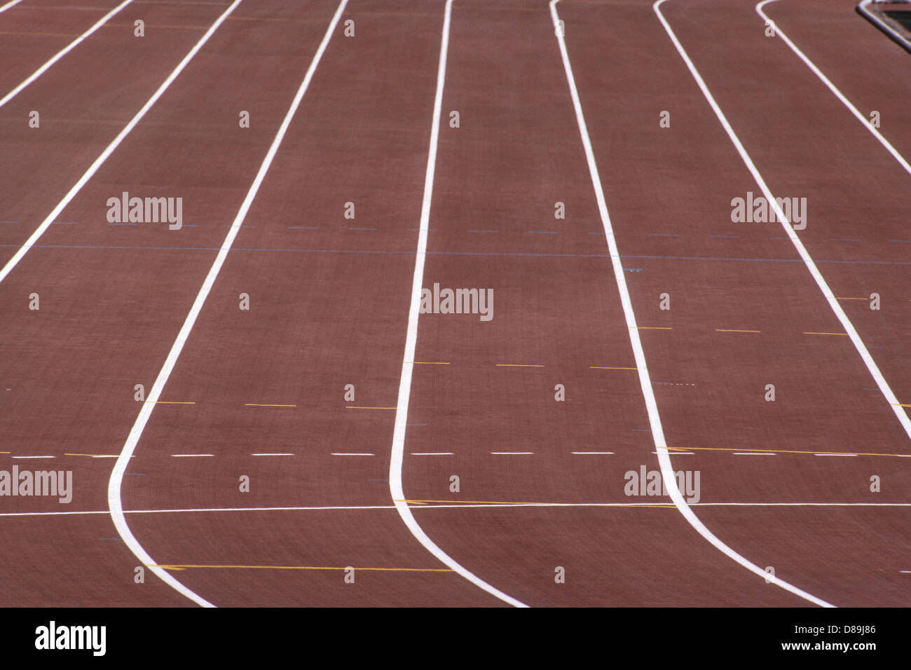 Lanes of a track Stock Photo - Alamy