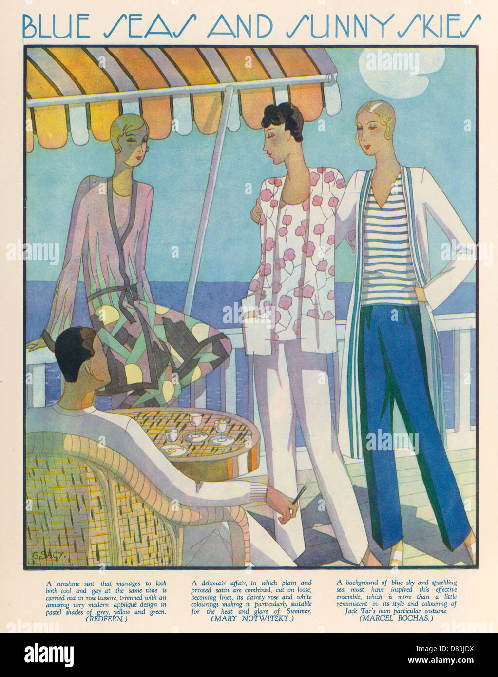 SEASIDE SUITS, 1929 Stock Photo - Alamy