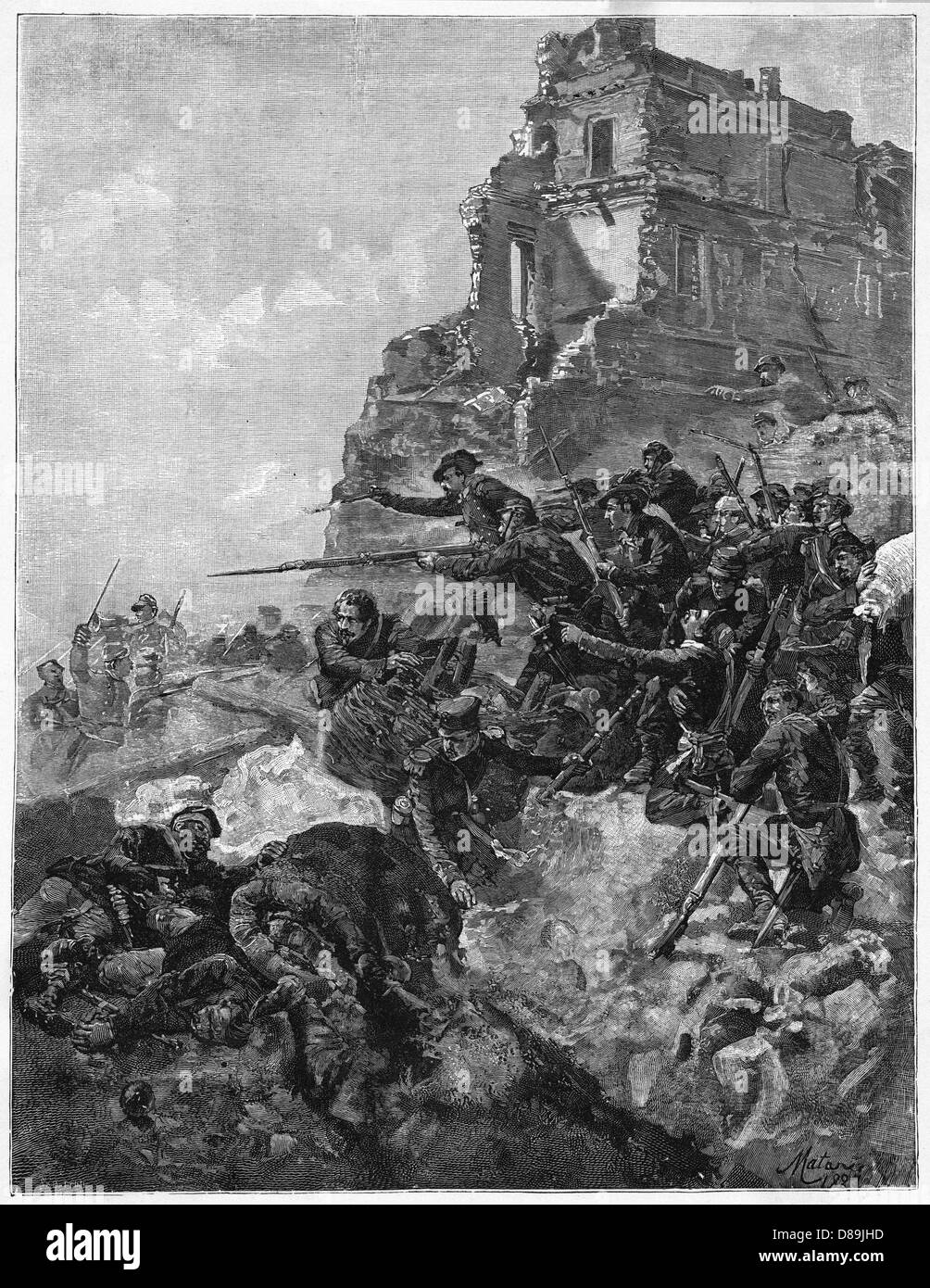 FRENCH ASSAULT ROME Stock Photo - Alamy