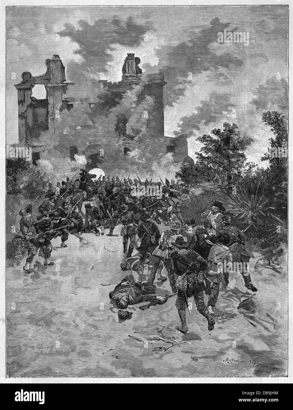 FRENCH ASSAULT ROME Stock Photo - Alamy