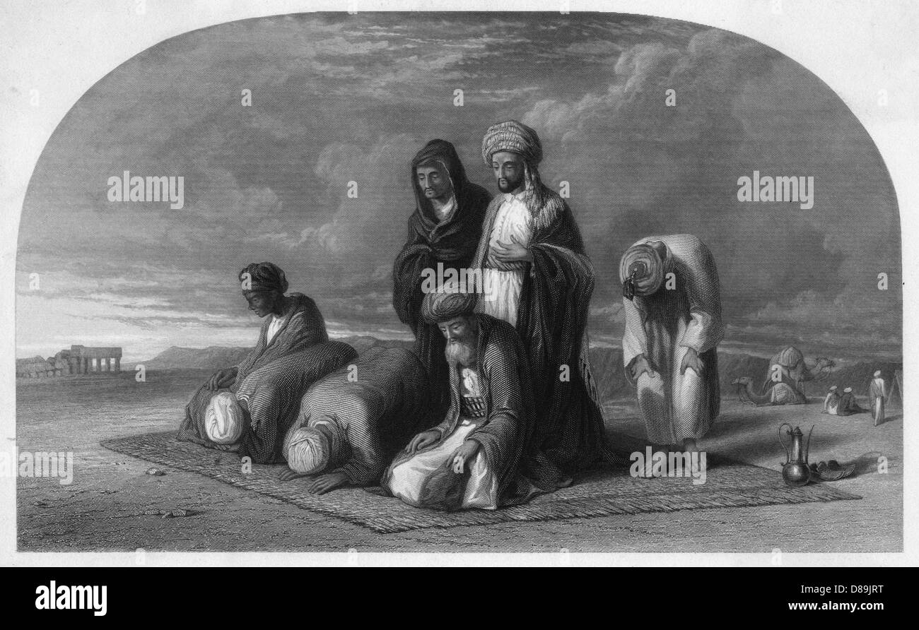 MOSLEMS AT PRAYER Stock Photo - Alamy