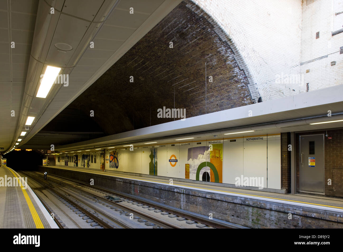 London Overground East London Railway Rotherhithe Station Stock Photo ...