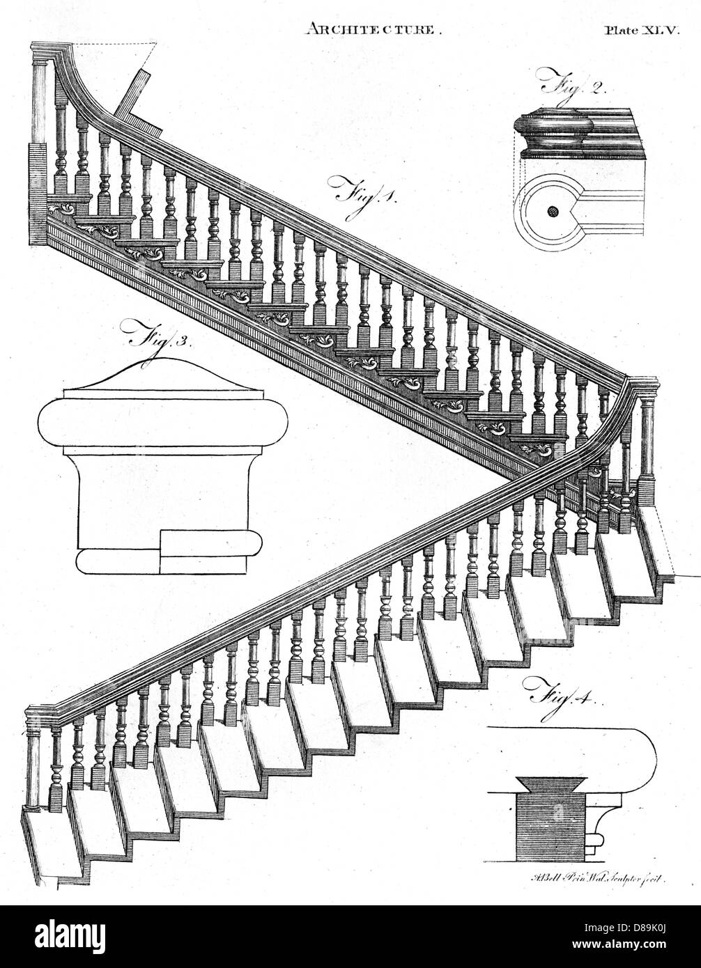 Staircase details Cut Out Stock Images & Pictures - Alamy