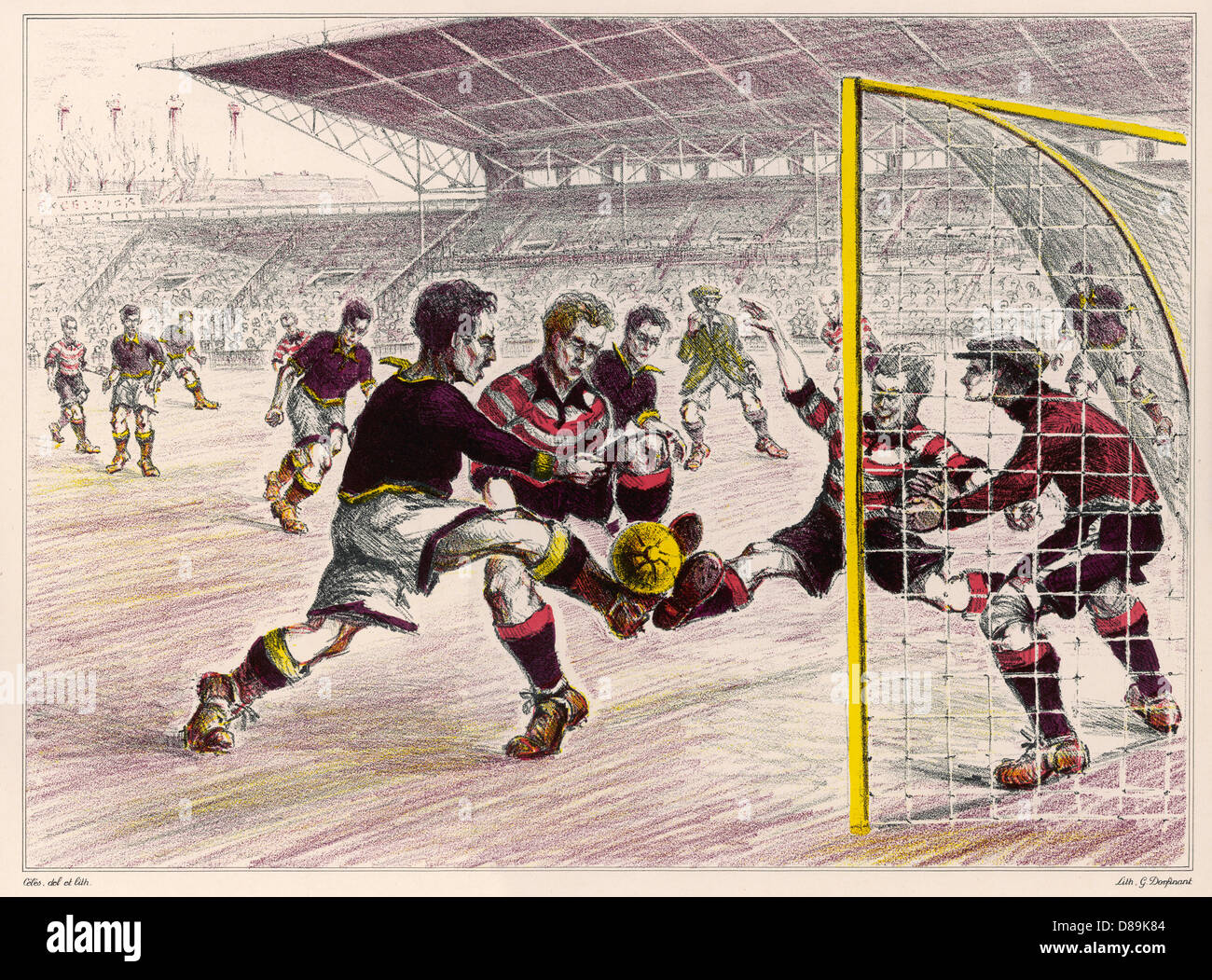 FOOTBALL ATTACK ON GOAL Stock Photo - Alamy