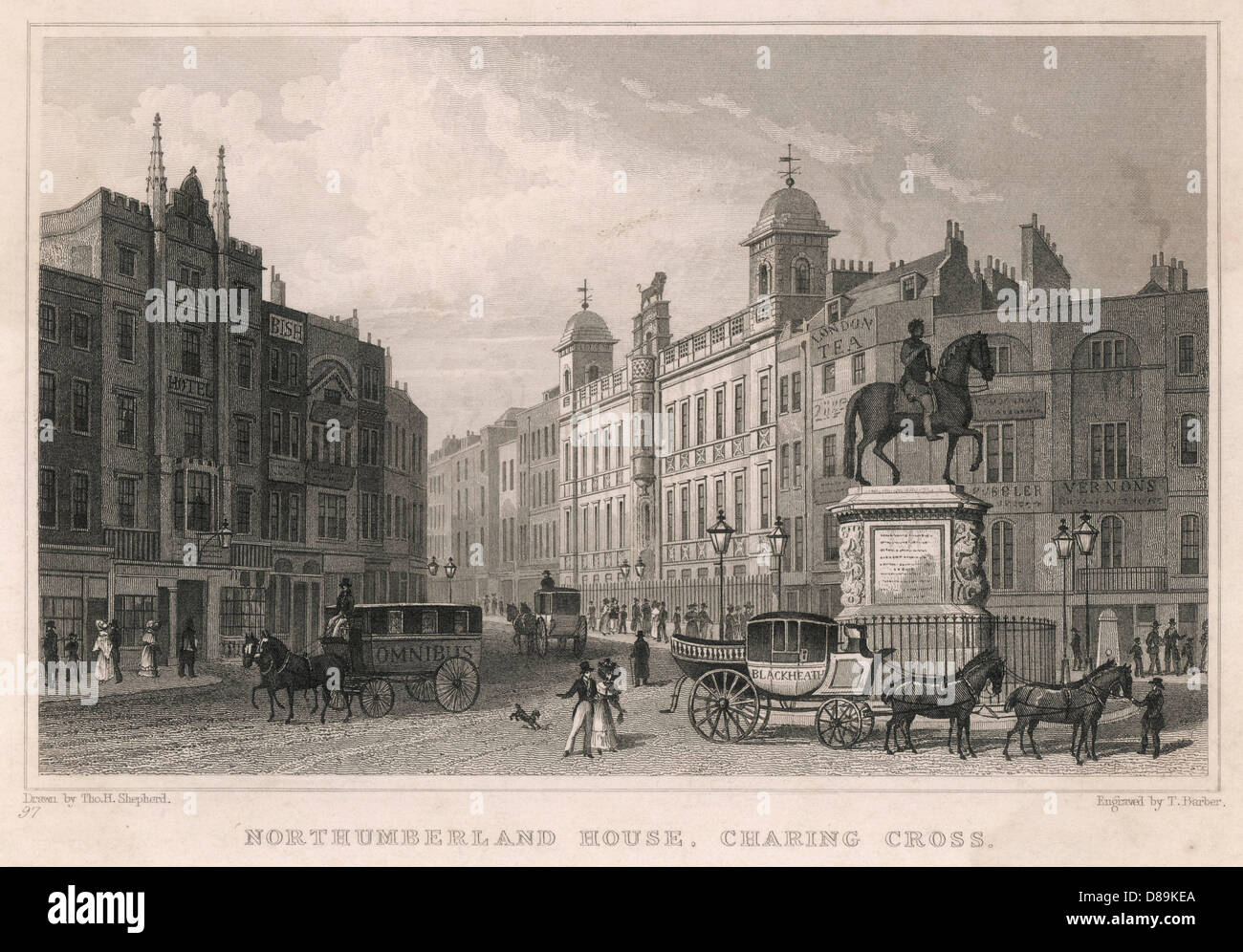 Central London Street Stock Photo - Alamy