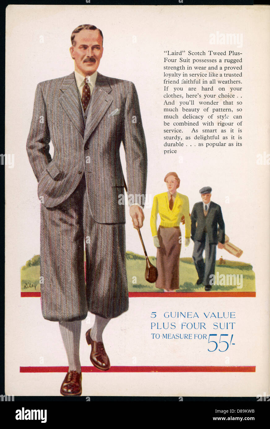 PLUS FOUR SUIT 1939 Stock Photo - Alamy