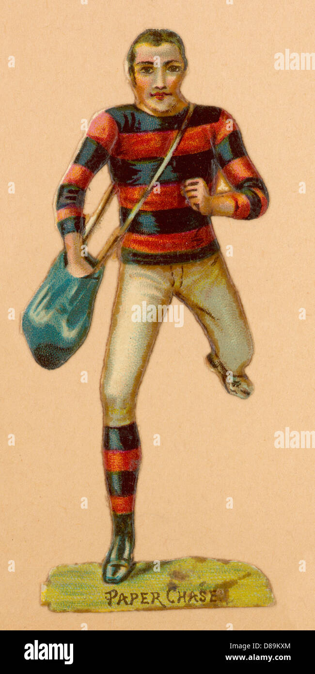 Paper Chase Scrap Stock Photo - Alamy