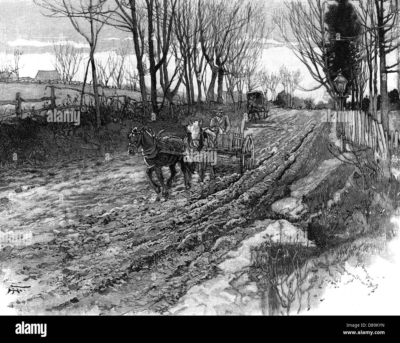 American Rural Road Stock Photo - Alamy