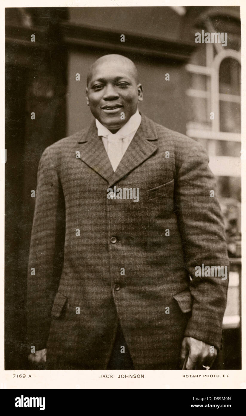 Boxer - Jack Johnson - the 'Galveston GIant' Stock Photo - Alamy