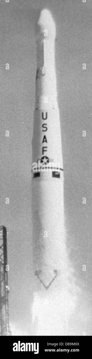 Thor Able Star with Transit VBN-1 Sep 28 1963 Stock Photo - Alamy