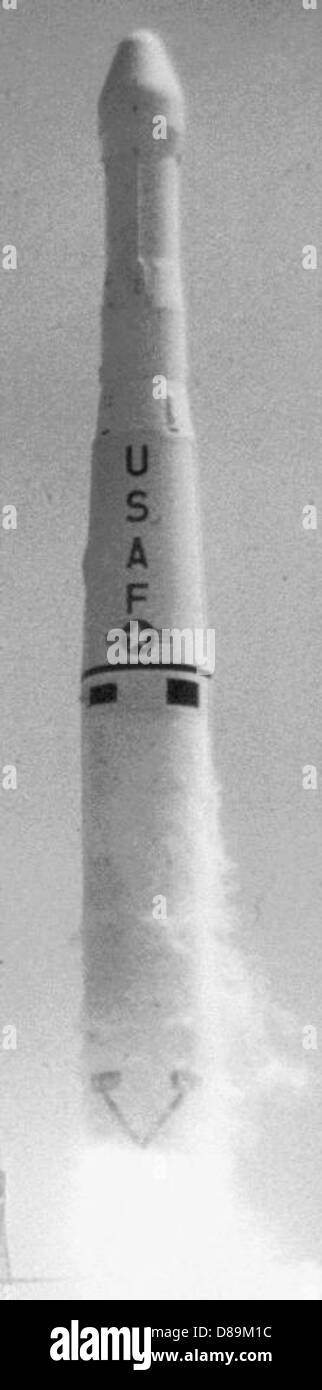 Thor Able Star with Transit VBN-3 Apr 21 1964 Stock Photo - Alamy