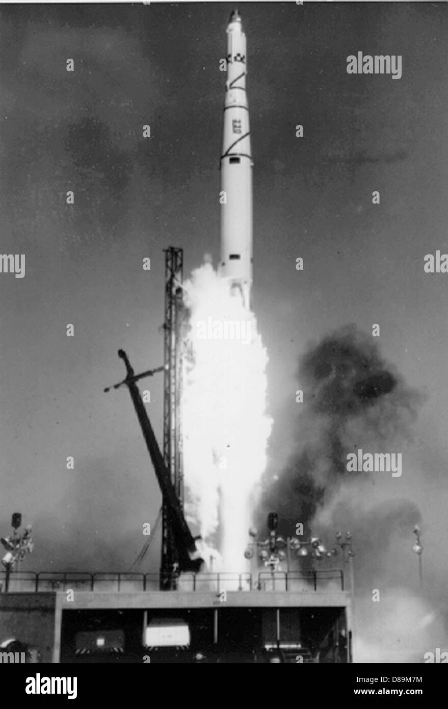 The Thor Agena B rocket, carrying the Discoverer 34 satellite, was ...