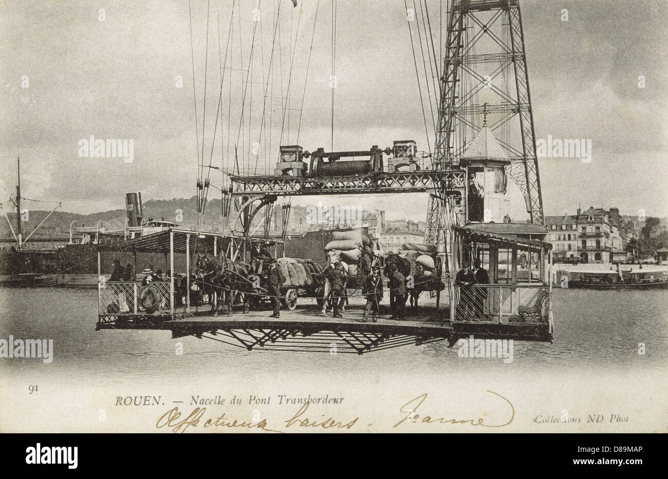 Rouen Transporter Bridge Stock Photo - Alamy