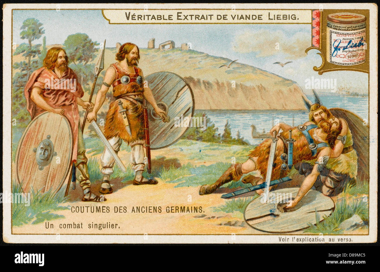 Ancient German Duel Stock Photo - Alamy