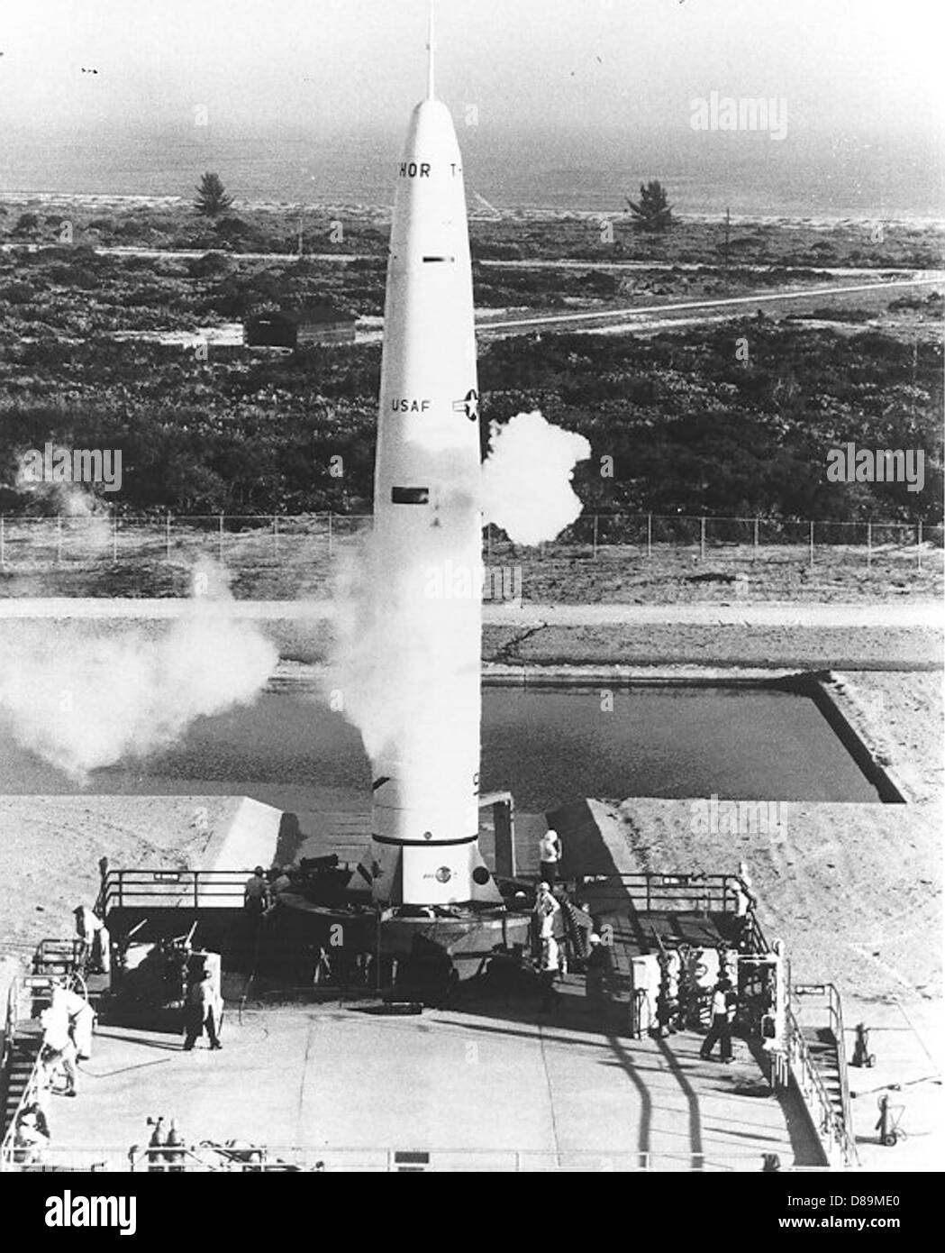 The first launch of NASA's Thor rocket, designed for future space ...
