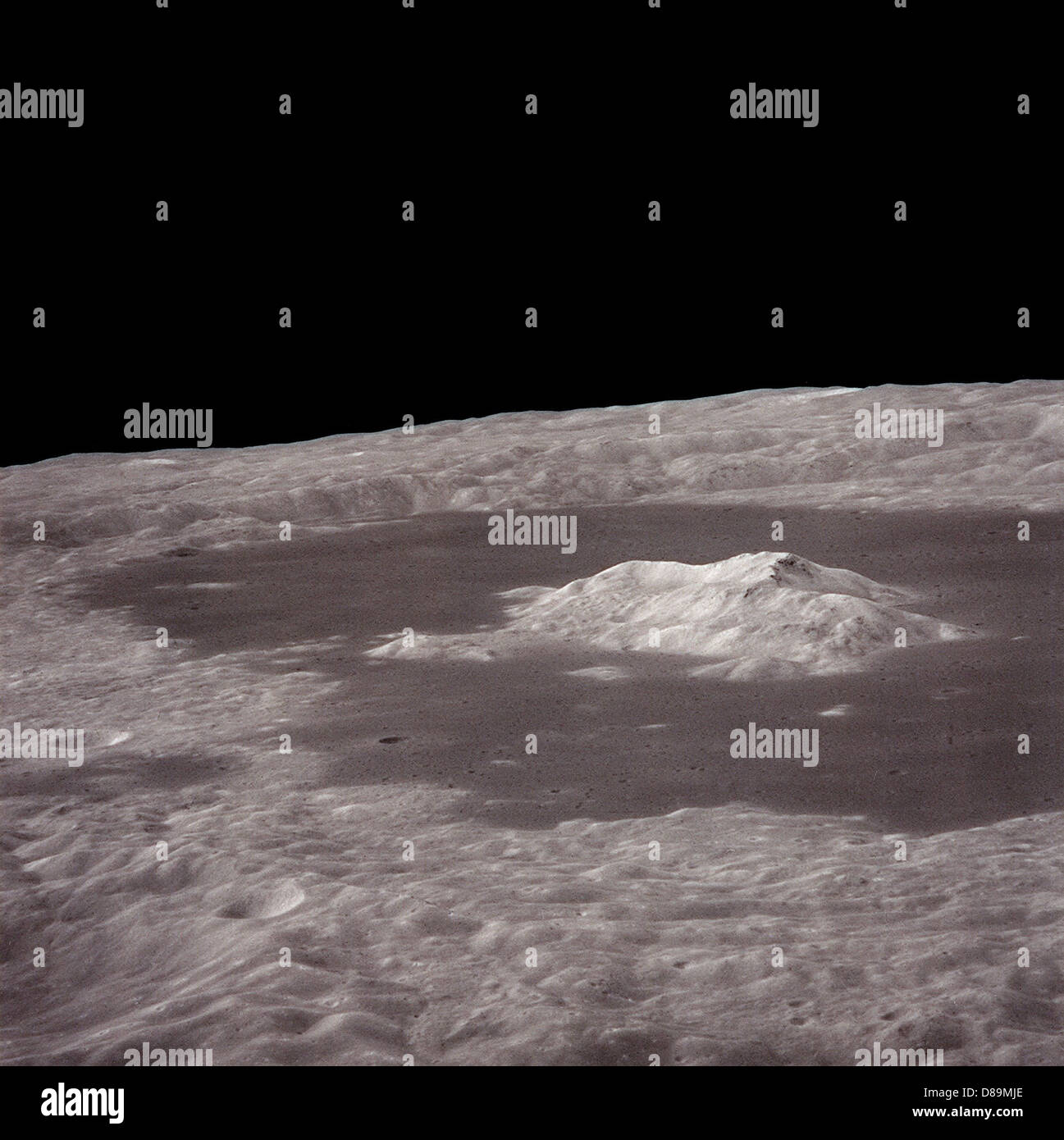 Tsiolkovskiy Crater, photographed during NASA's Apollo 15 mission. The ...