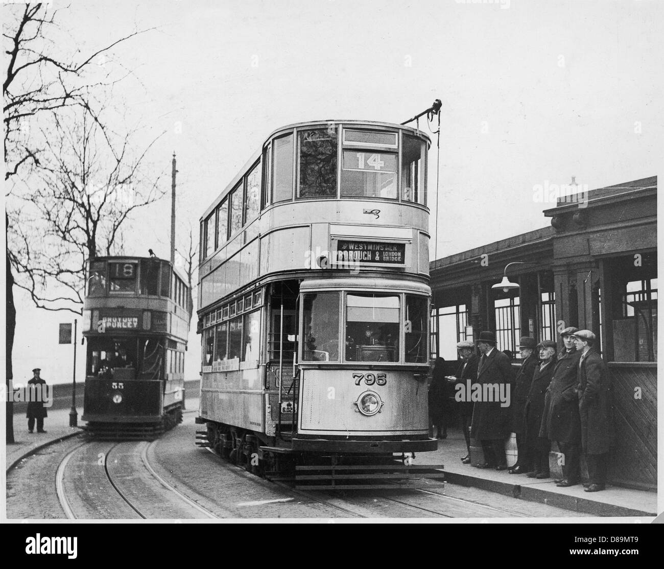 Electric trams london hi-res stock photography and images - Alamy