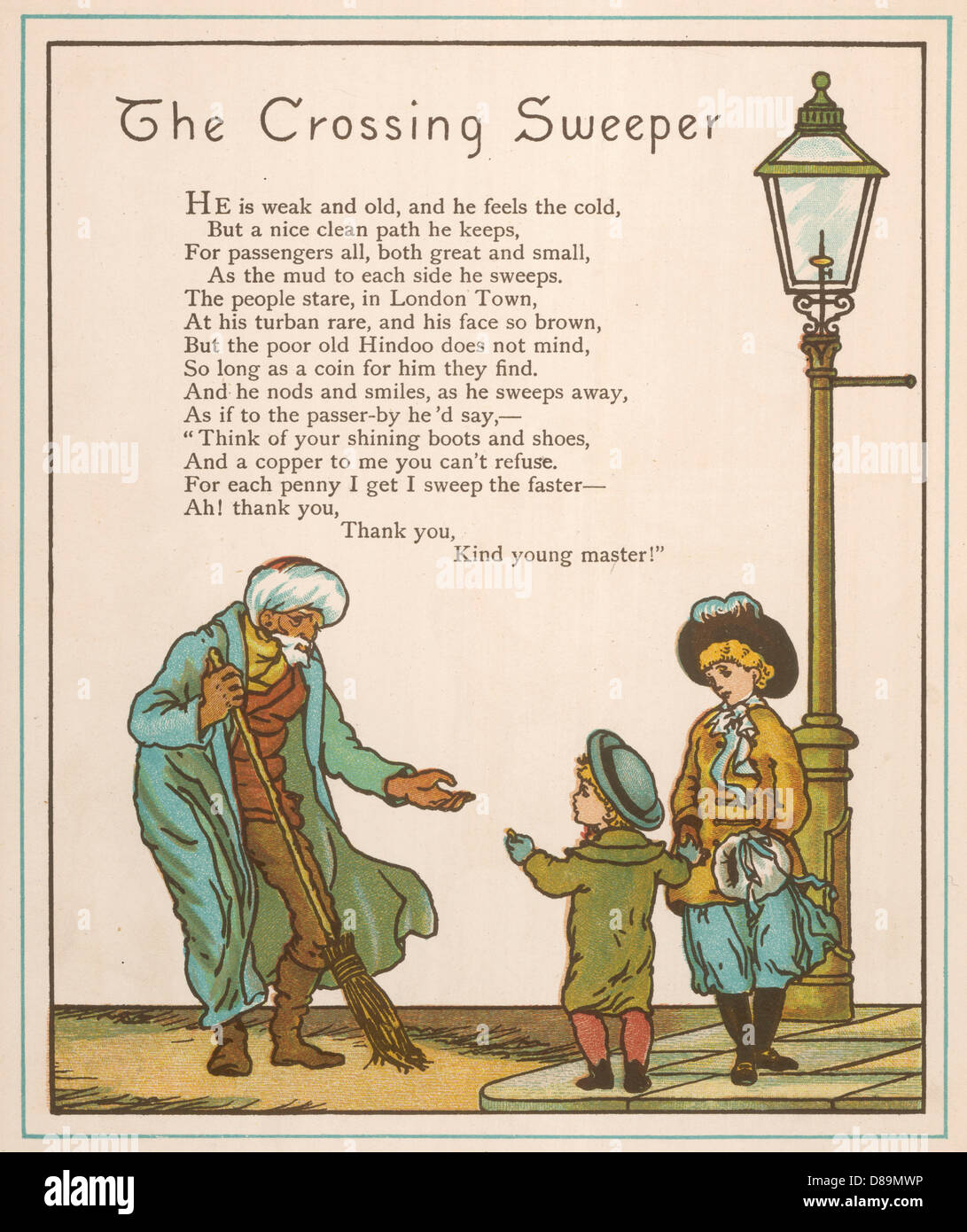 Crossing Sweeper - 1883 Stock Photo - Alamy