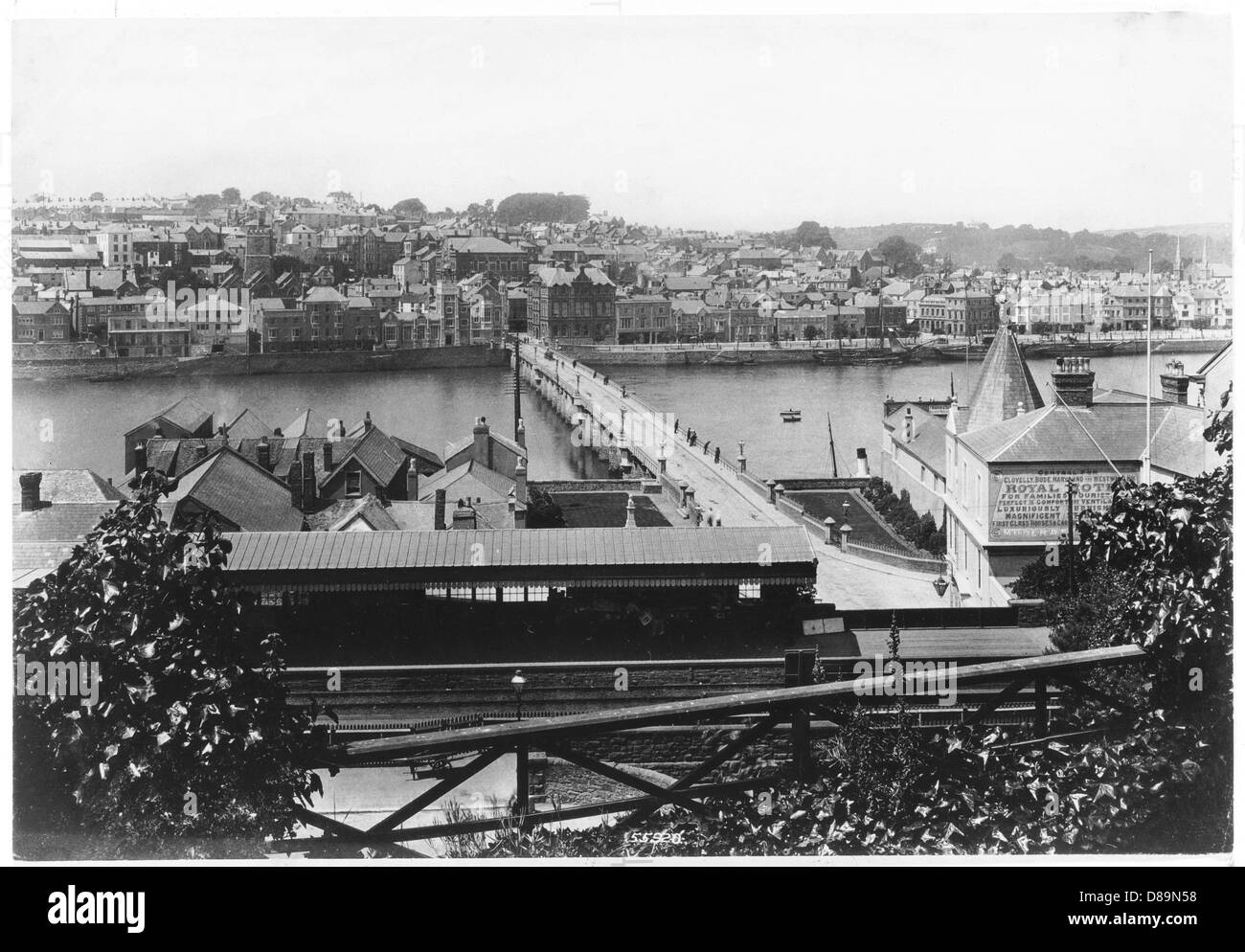BIDEFORD STATION - 1906 Stock Photo - Alamy
