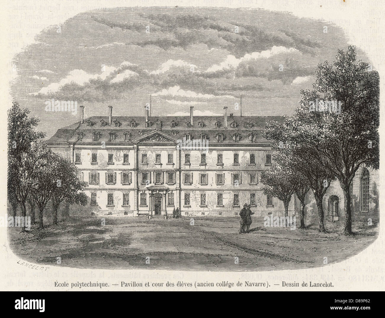 Ecole Poly Paris 1859 Stock Photo - Alamy