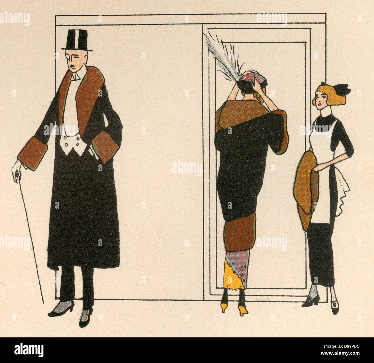 Evening Dress 1912 Stock Photo - Alamy