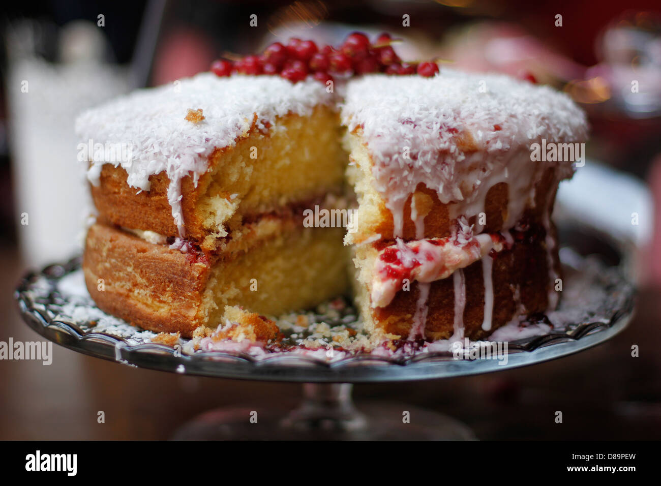 coconut sponge cake Stock Photo - Alamy