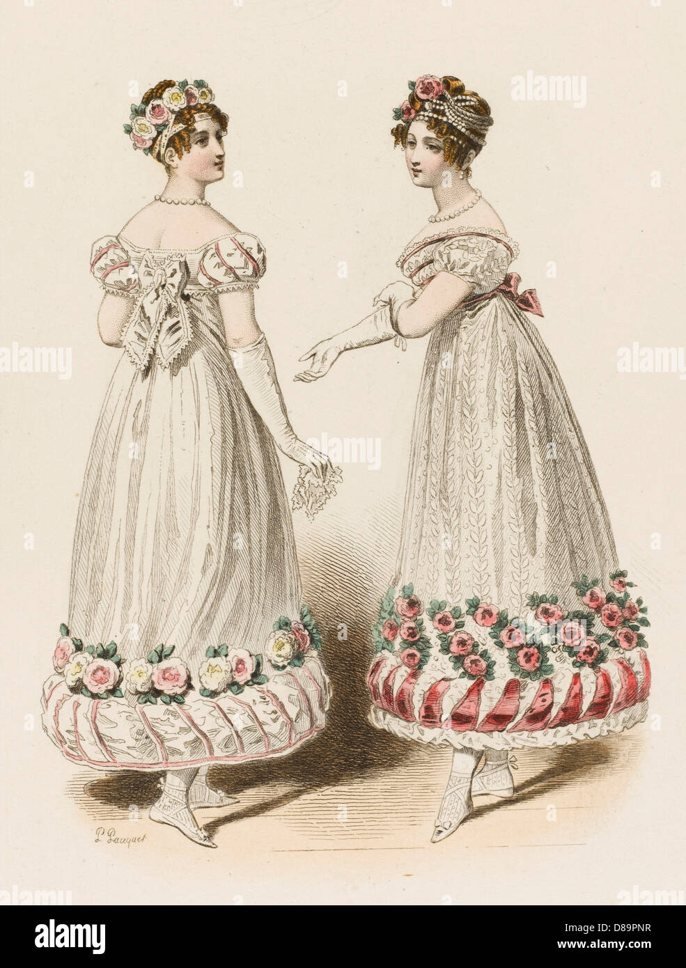 BALL DRESSES 1819 Stock Photo - Alamy