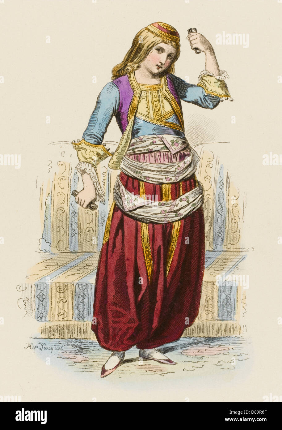 Greek Dancing Girl Stock Photo - Alamy