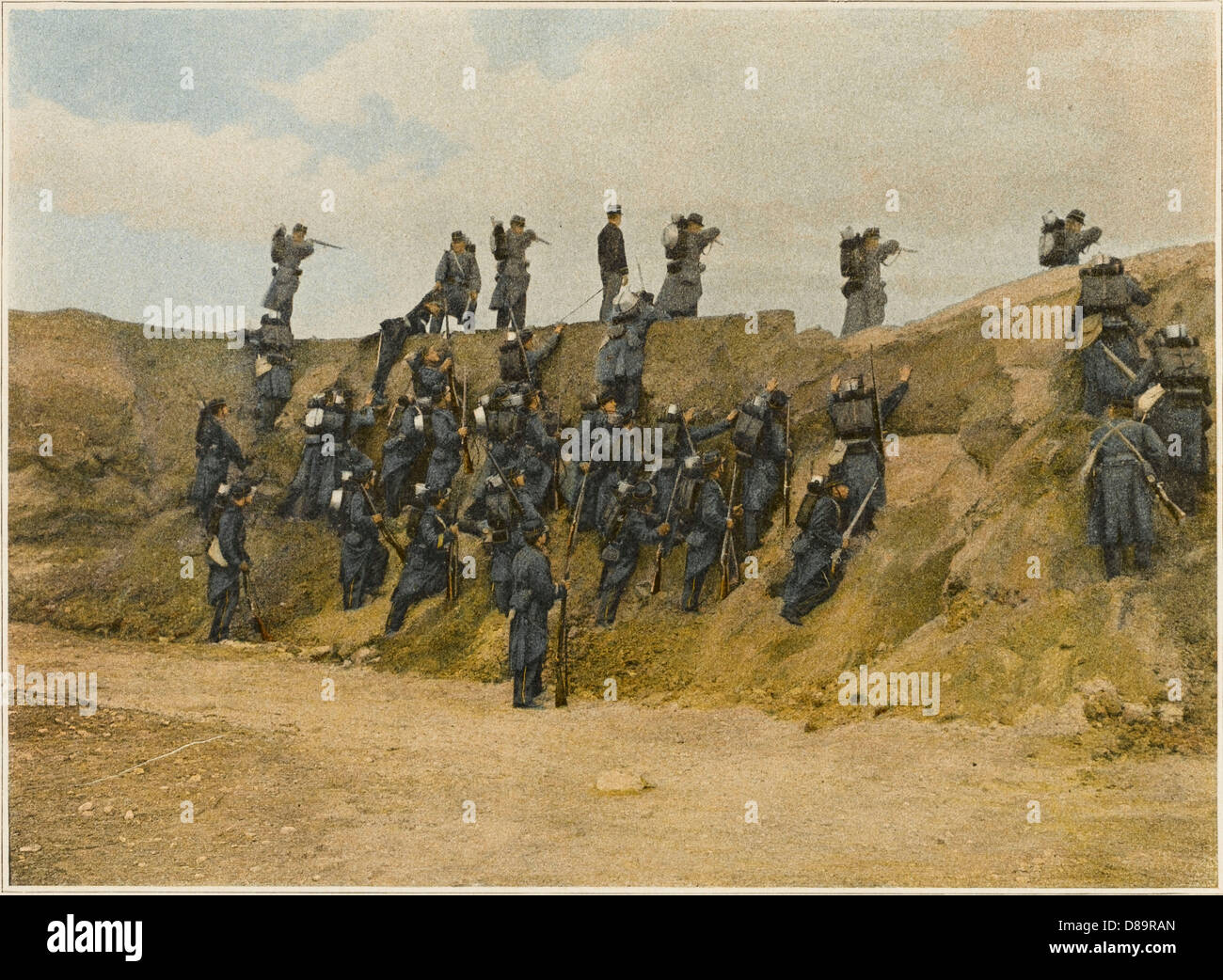 ESCALADING AN OBSTACLE Stock Photo - Alamy