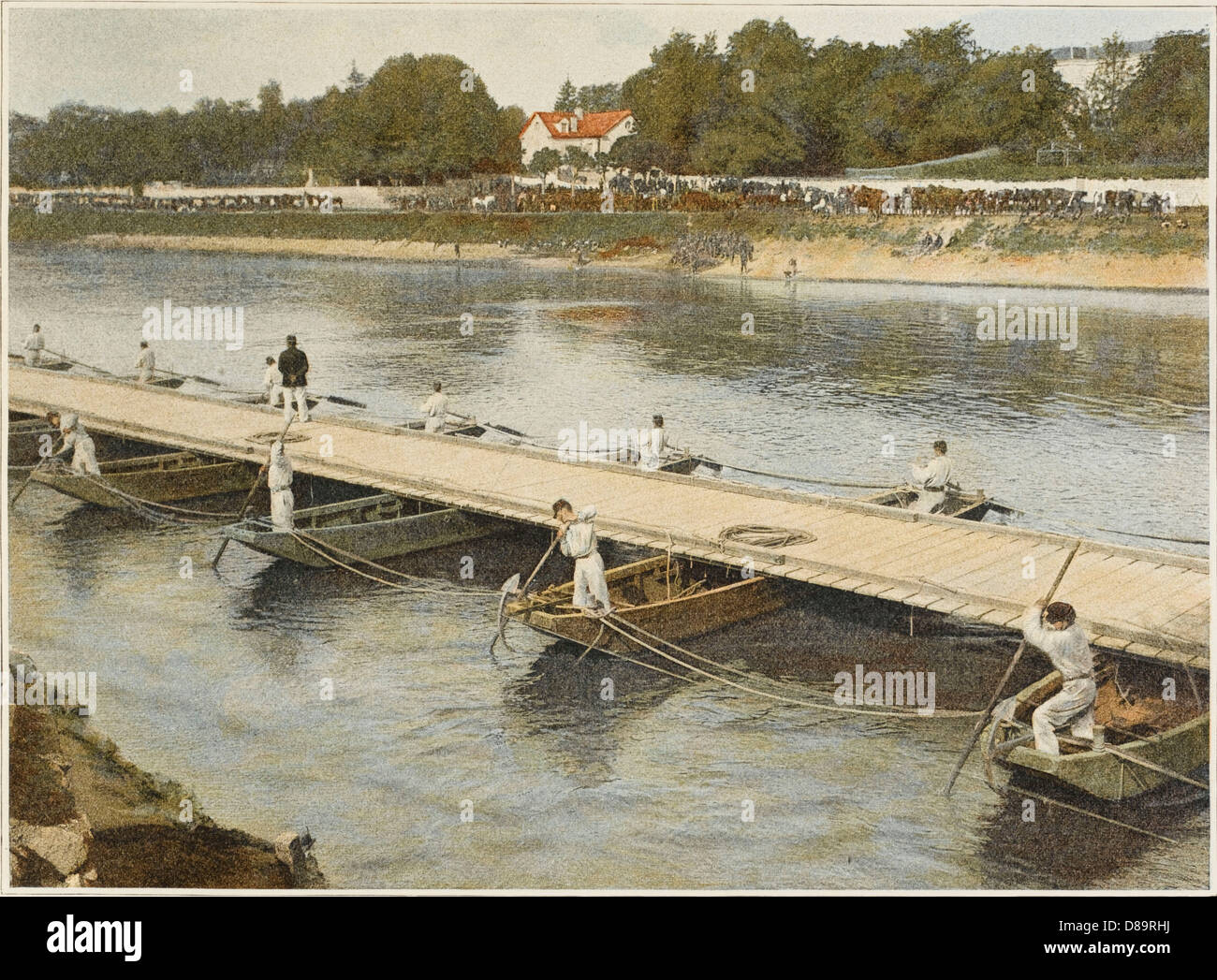 Military pontoon bridge hi-res stock photography and images - Alamy
