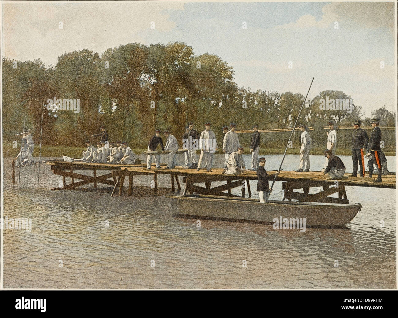 TEMPORARY PILE BRIDGE Stock Photo - Alamy