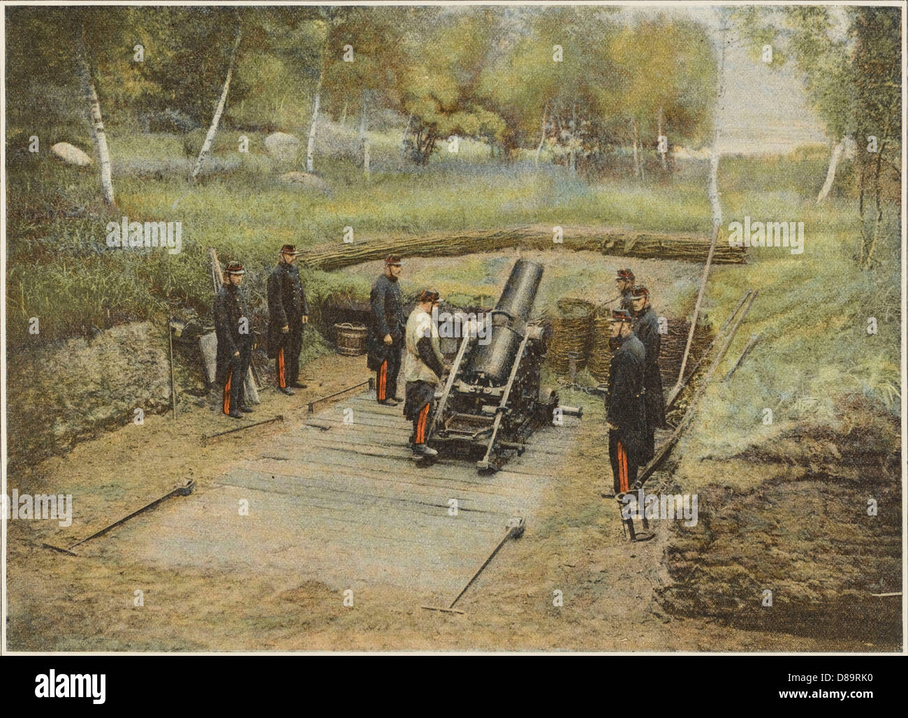 FRENCH 220 MORTAR Stock Photo - Alamy