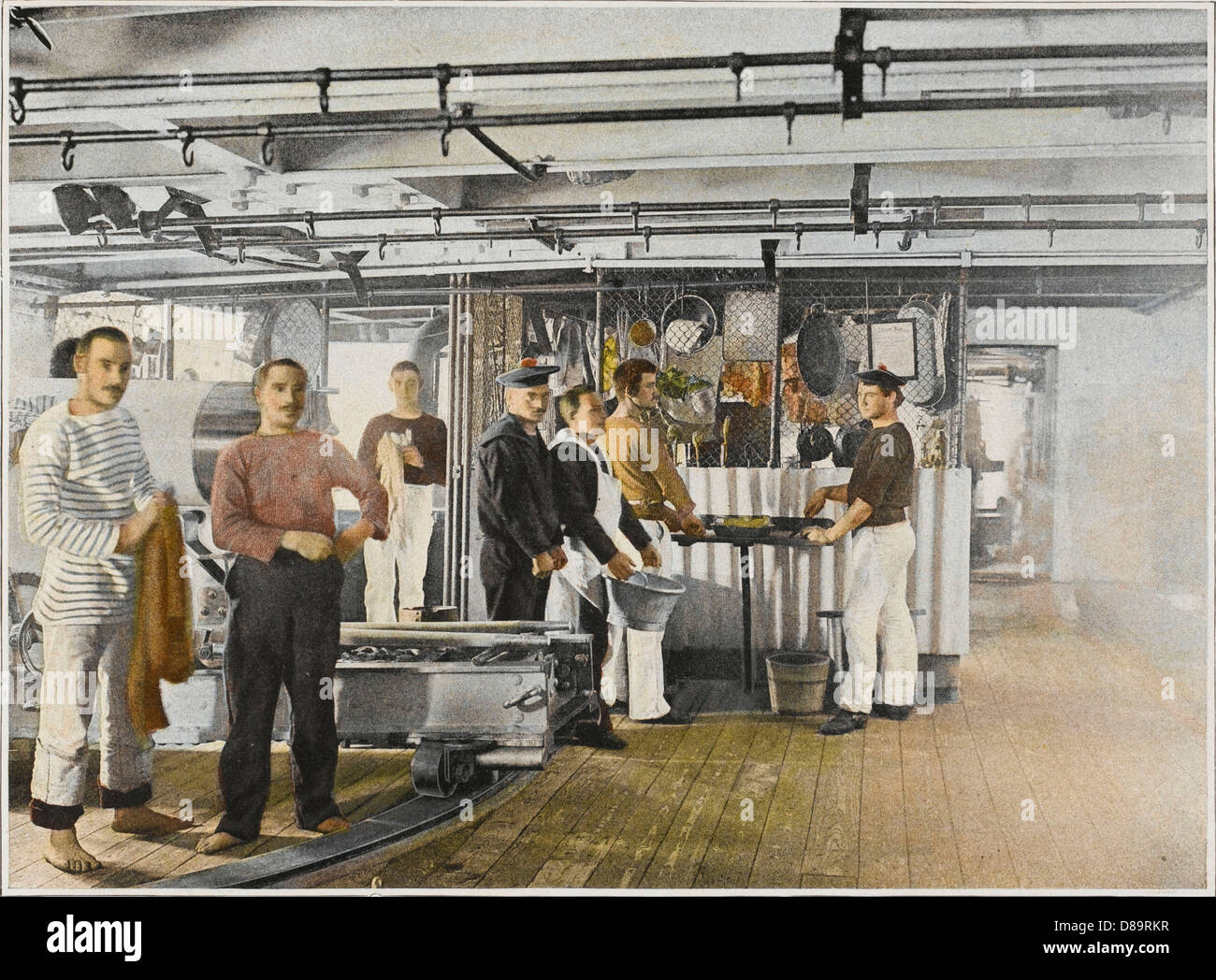French Naval Galley Stock Photo - Alamy
