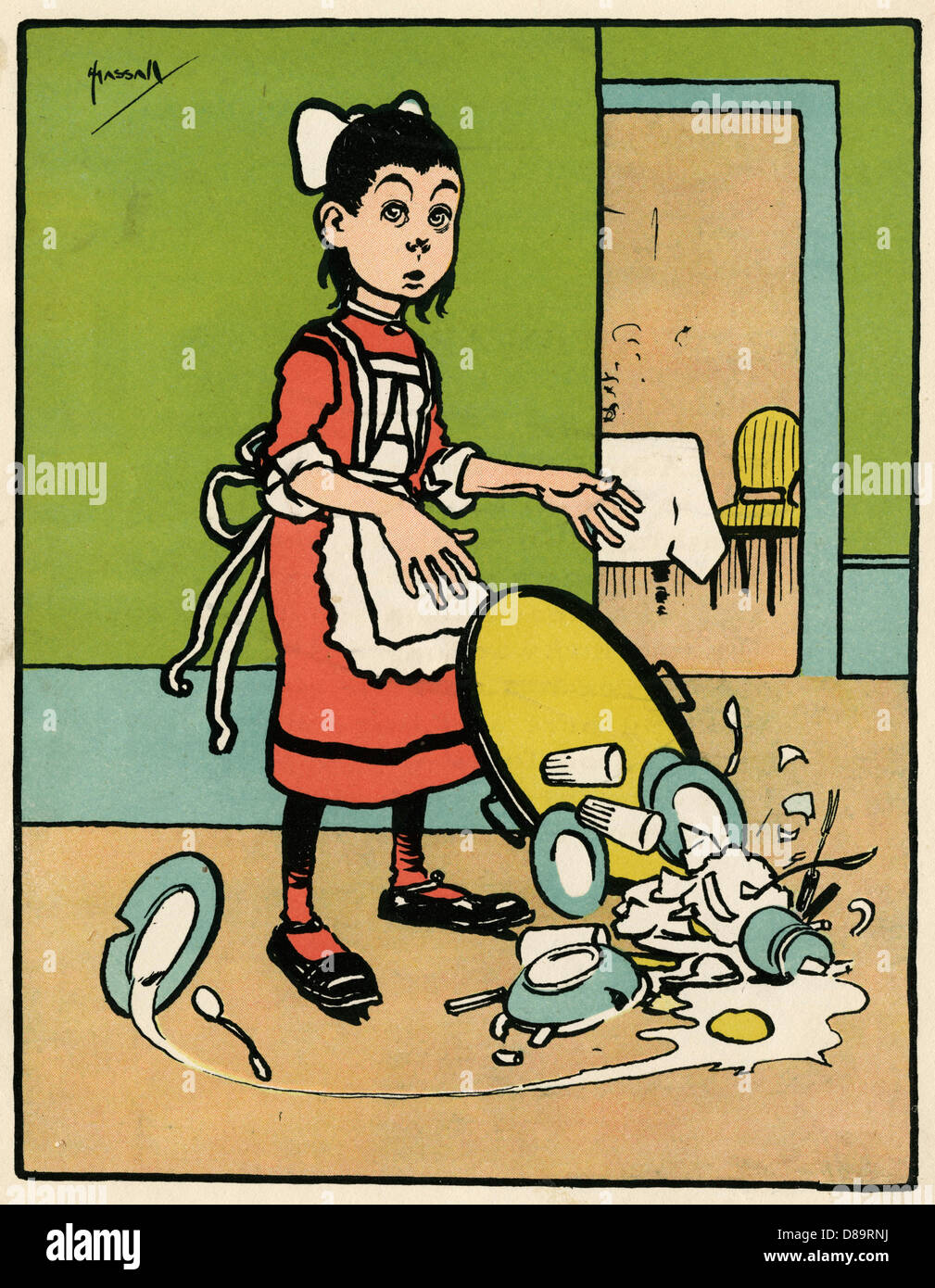 MAID DROPS TRAY Stock Photo - Alamy