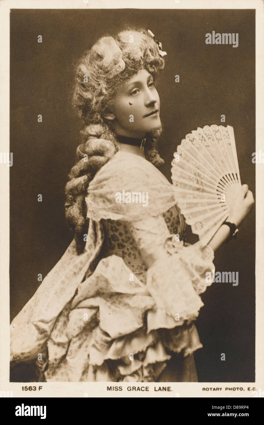 Grace Lane with fan Stock Photo - Alamy