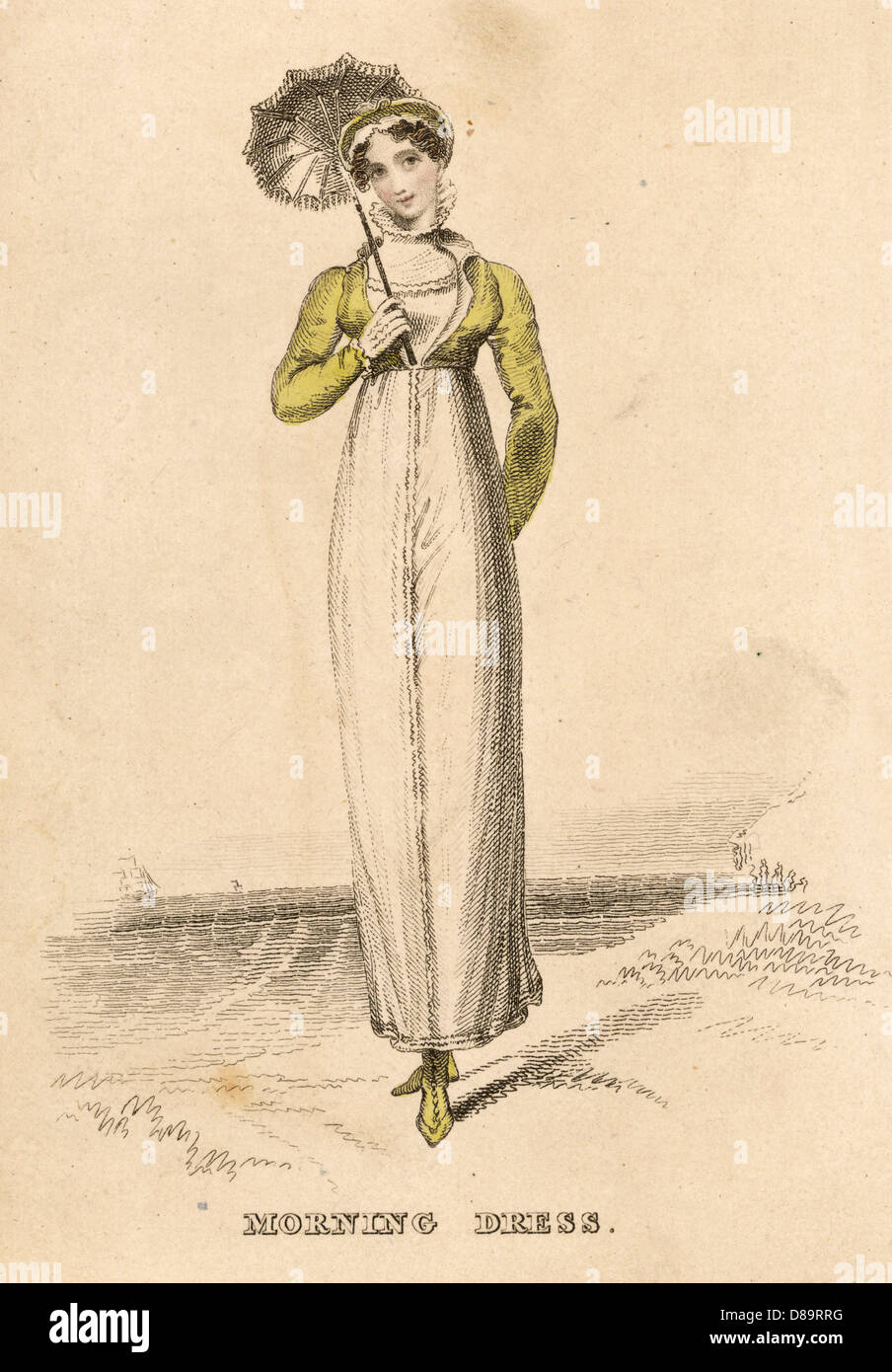 Morning Dress circa 1810 Stock Photo - Alamy