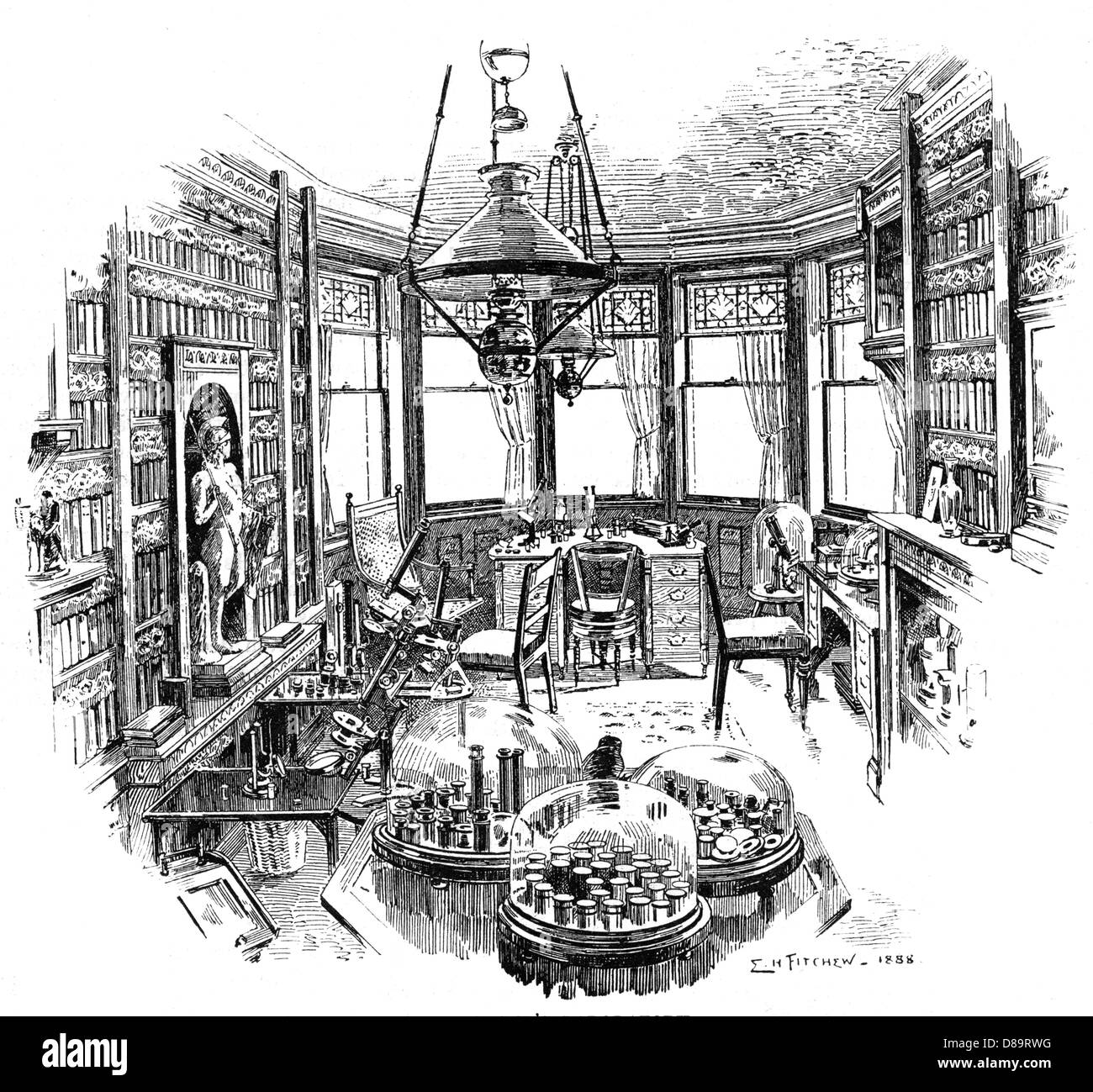 Biology laboratory Black and White Stock Photos & Images - Alamy