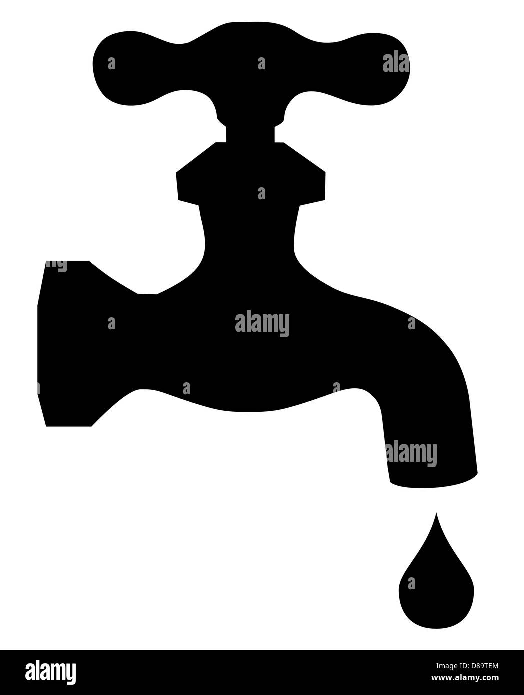 Tap symbol on white Stock Photo - Alamy