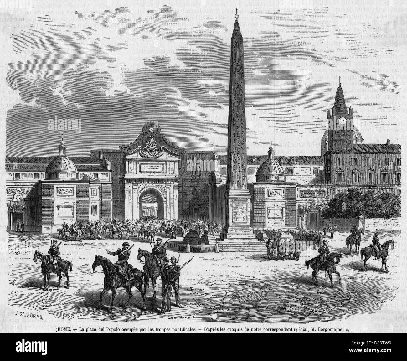 PAPAL FORCES IN ROME Stock Photo - Alamy