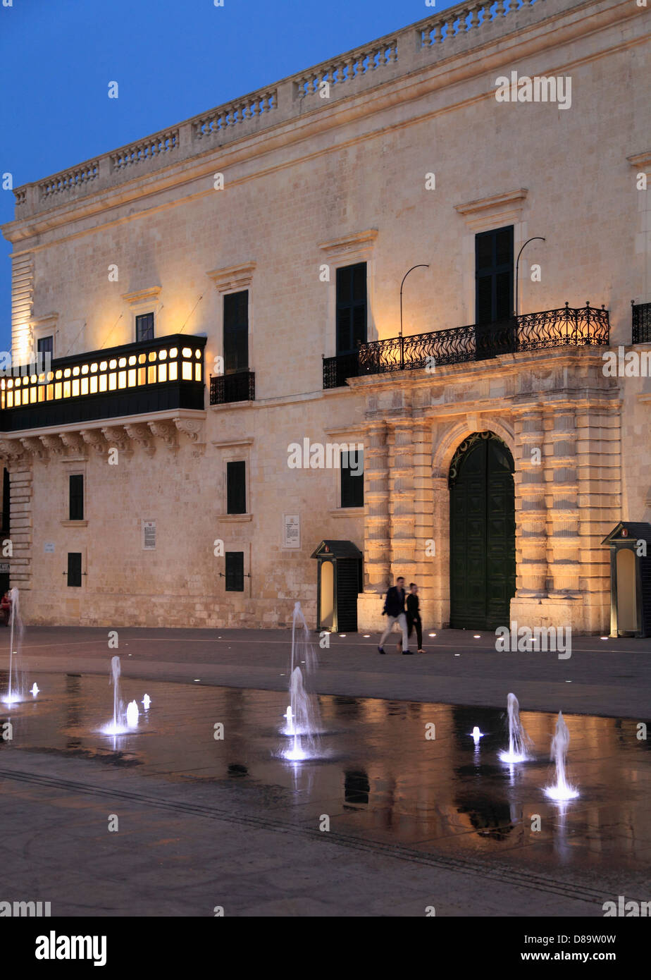 Malta, Valletta, Grand Master's Palace, St George's Square Stock Photo ...