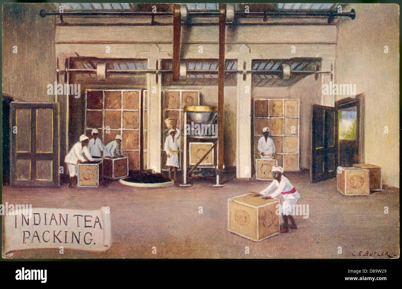 PACKING TEA, INDIA Stock Photo - Alamy